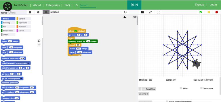 Lab 4: Code Embroidery with TurtleStitch (2/5) – Intro to Digital Humanities and Social Sciences ...