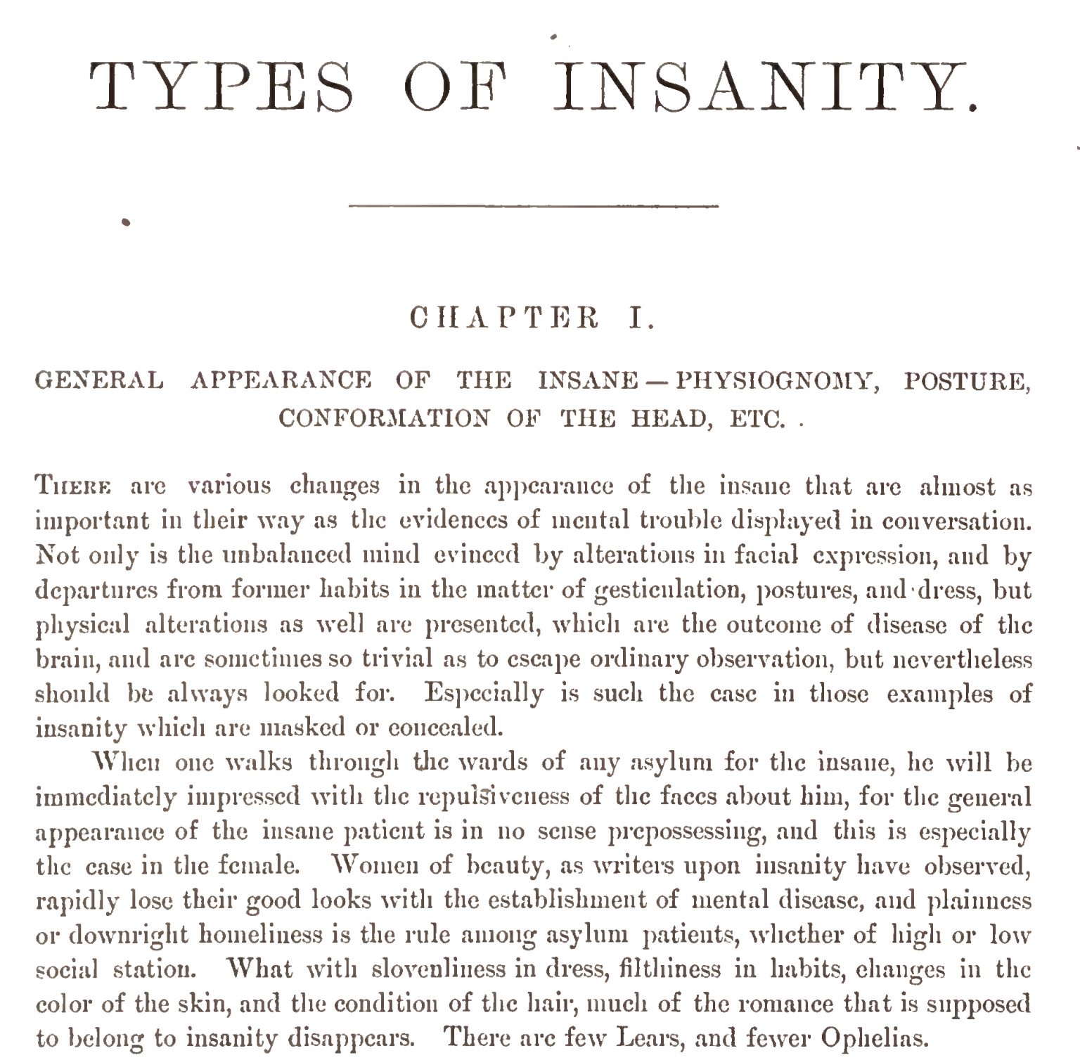 Hamilton, Allan McLane. Types of Insanity – Imagining Madness: An Anthology