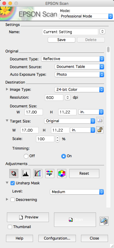Flatbed Scanning Iris