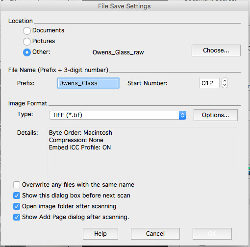 Flatbed Scanning Iris